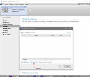 Imaging a Source Drive to an E01 File with a Double Hash
