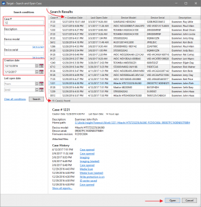 Case Management: Finding and Opening a Case